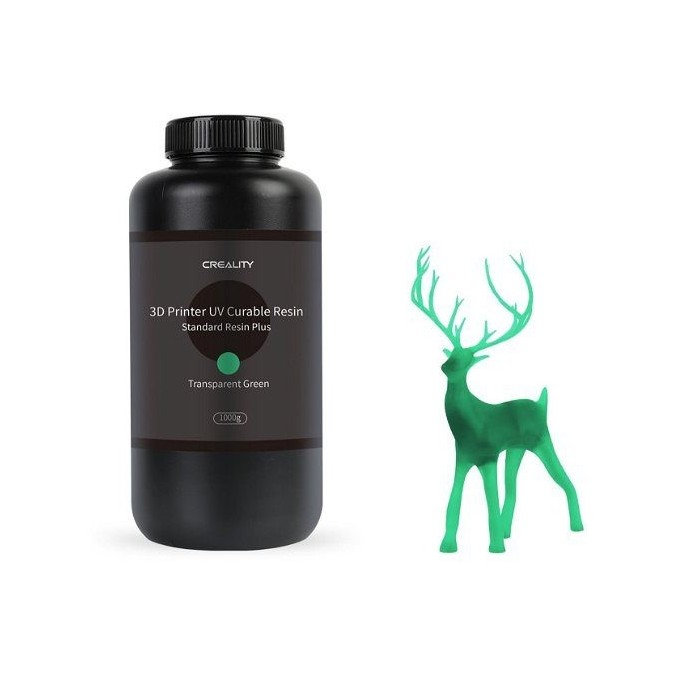 Buy CREALITY Resin Plus Transparent Green, 1kg Standard Rigid Resin ...